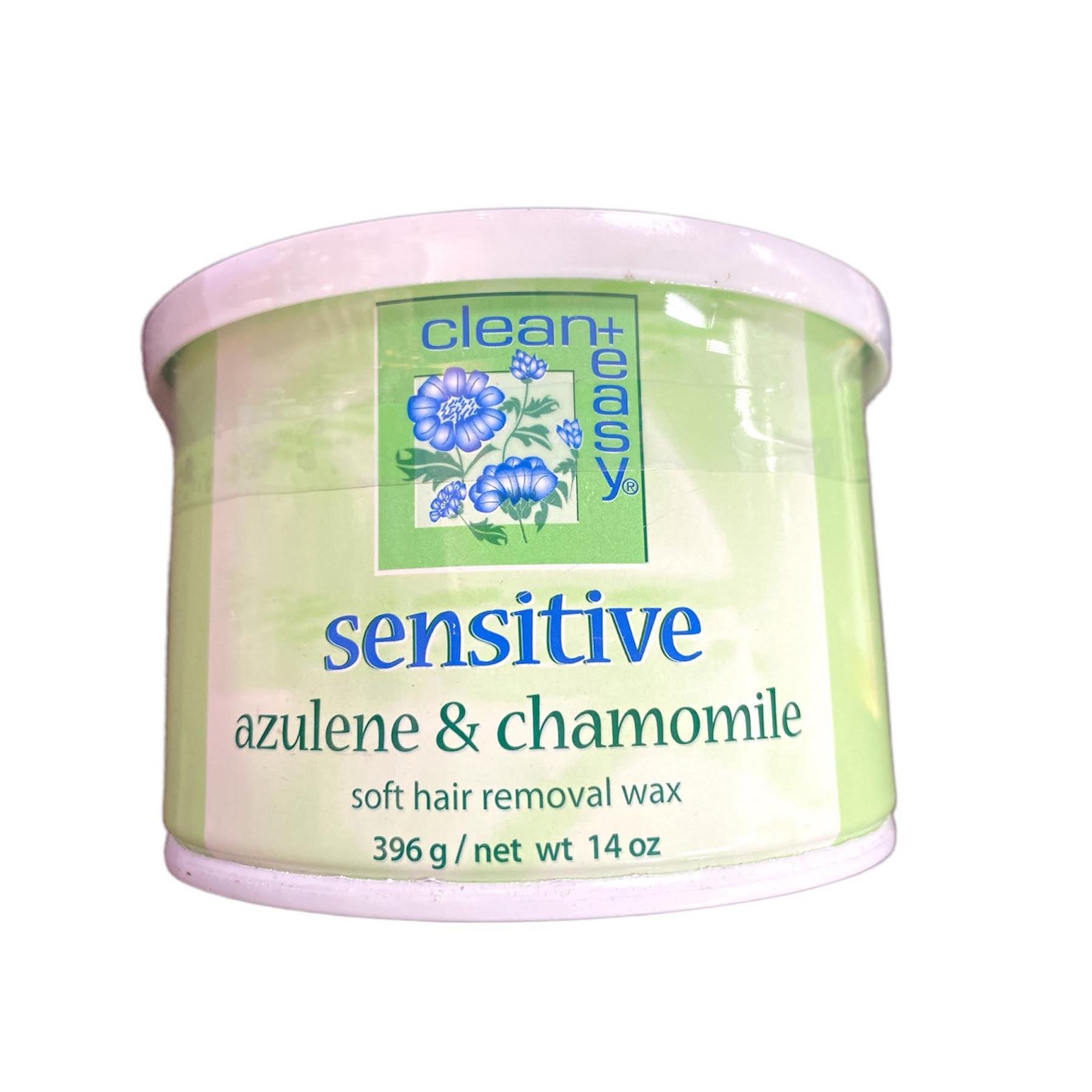 Clean Easy Sensitive Azulene & Chamomile soft hair removal wax 14 oz – NW Nail Supply