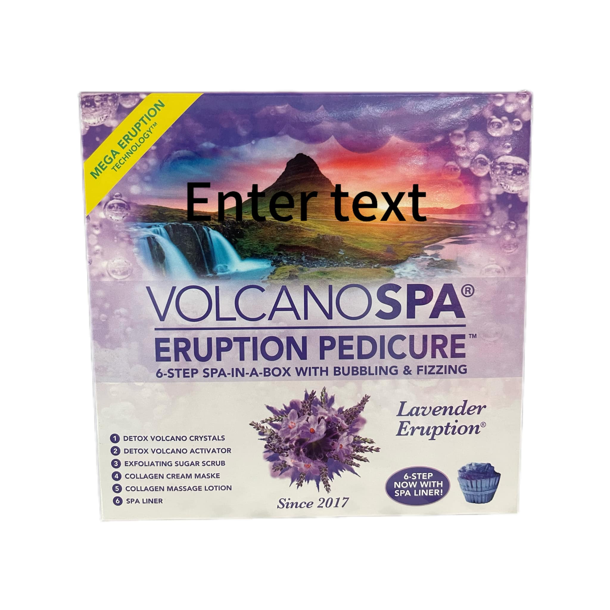 VOLCANO SPA: 6 STEP PEDICURE KIT - LAVENDER ERUPTION – NW Nail Supply