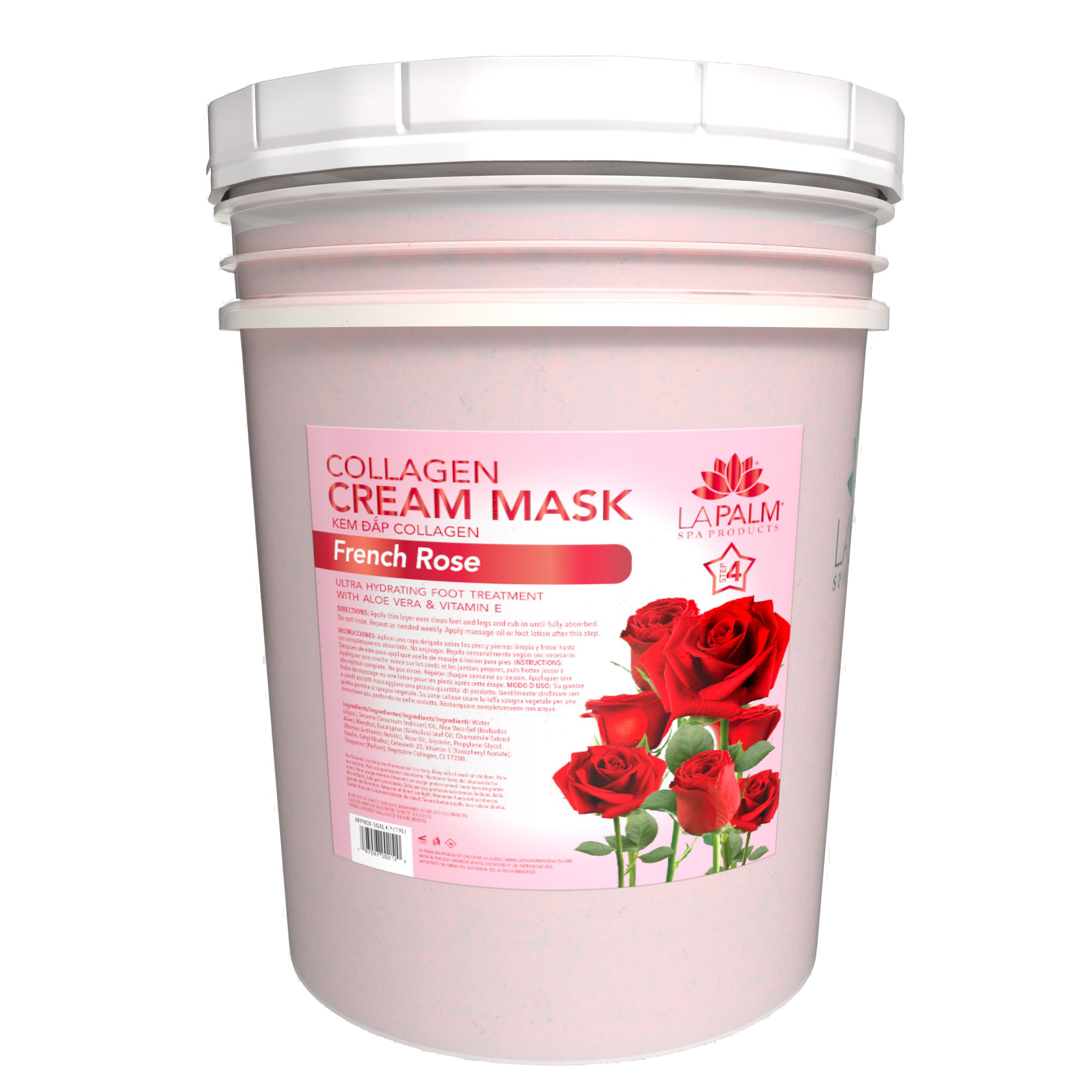 LAPALM Collagen Cream Mask Bucket - Rose – NW Nail Supply